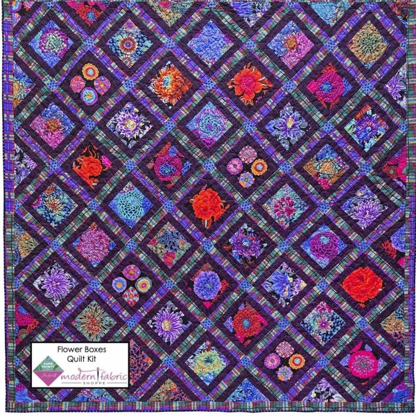 Kaffe Fassett Seed Packet Quilt Kit - Etsy