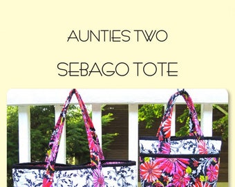 Sebago Tote-tote Bag Pattern-aunties Two-carol Mcleod - Etsy