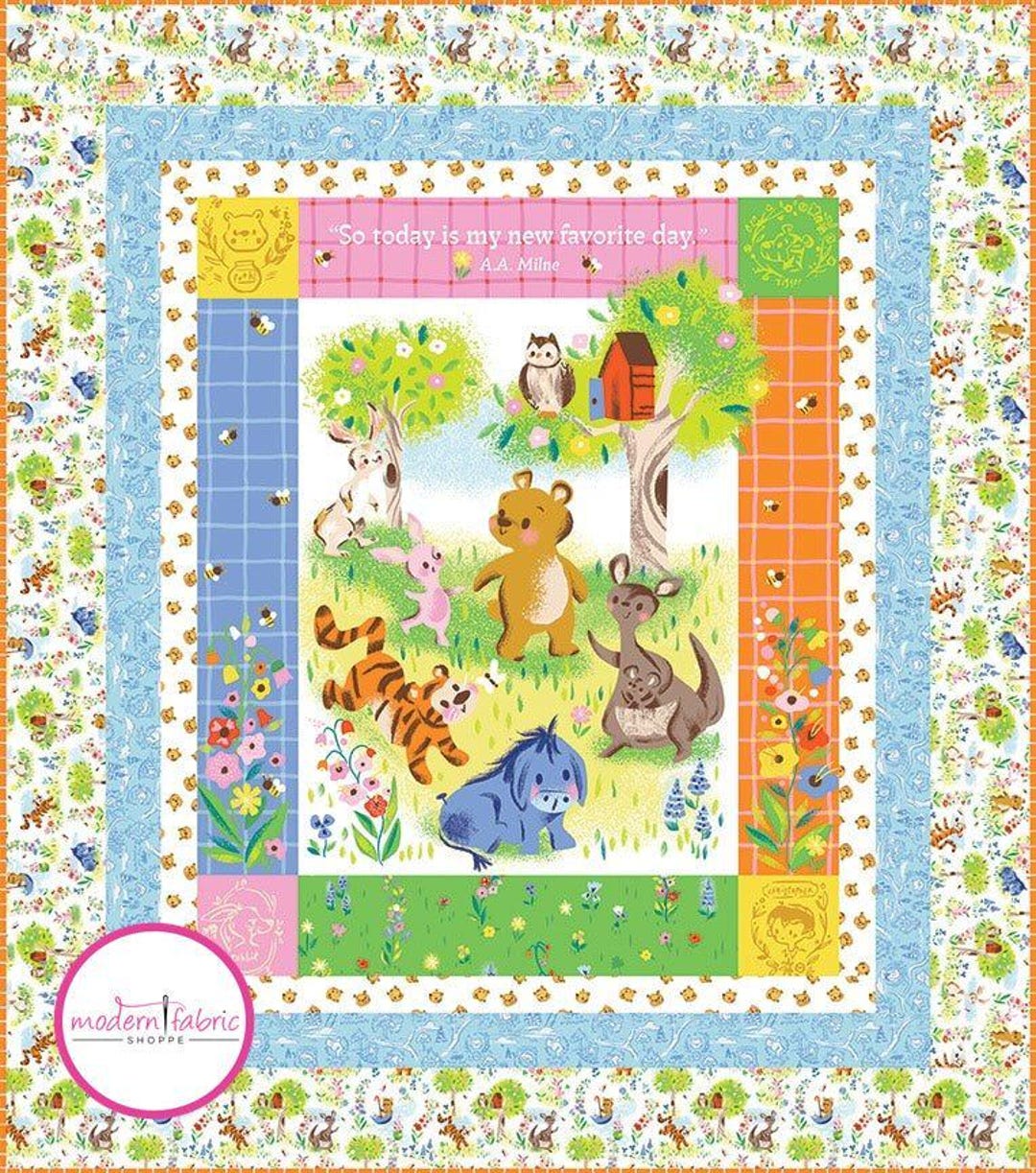 100 Acre Woods Panel Quilt Kit by Jill Howarth for Riley Blake ...
