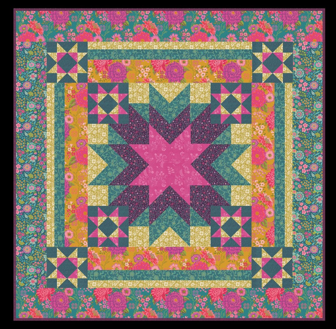Pre-order Crystal Manning- Saffron & Sage Quilt Kit Featuring Parlor ...