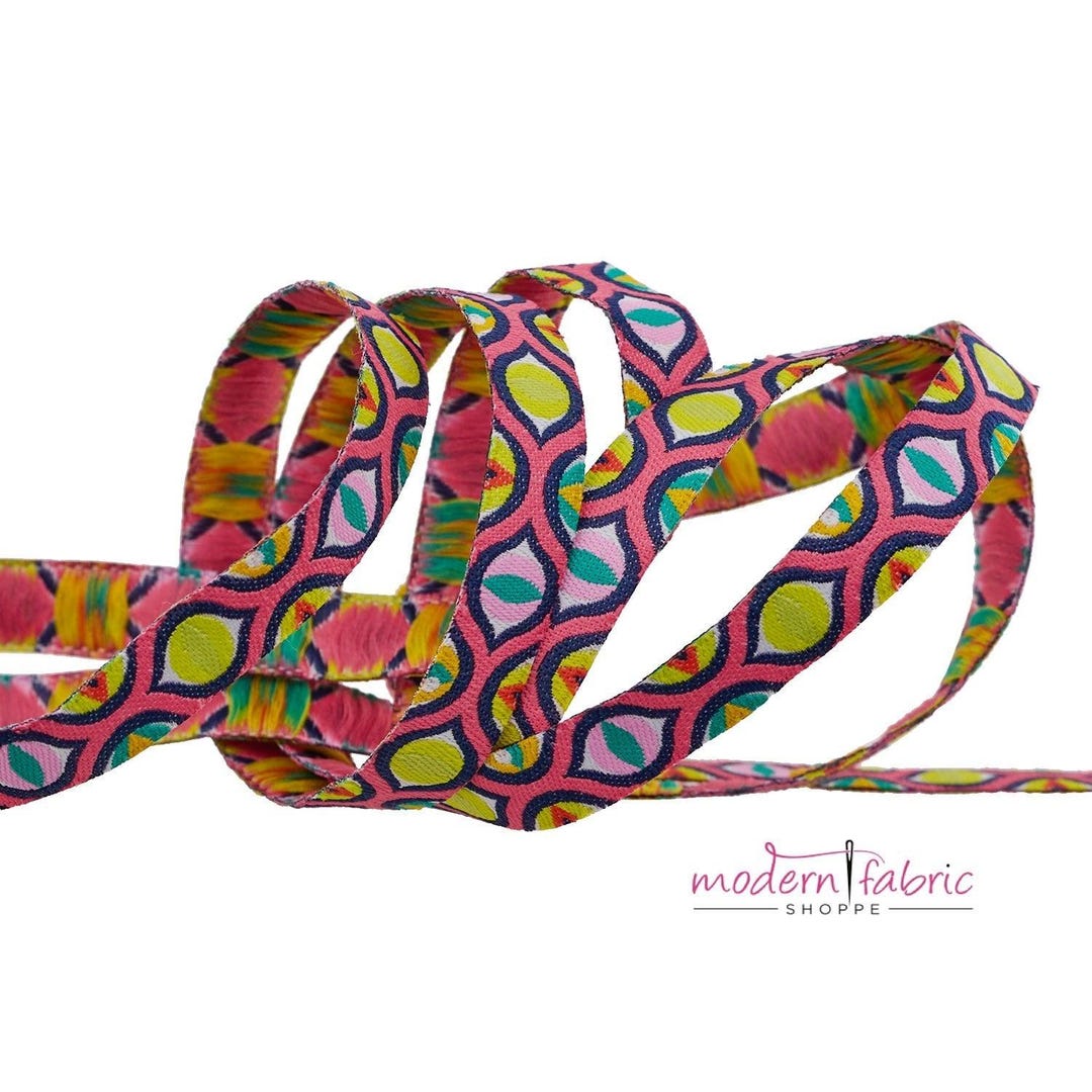Tula Pink Tabby Ribbon-cat Eyes 3/8 by the Yard - Etsy