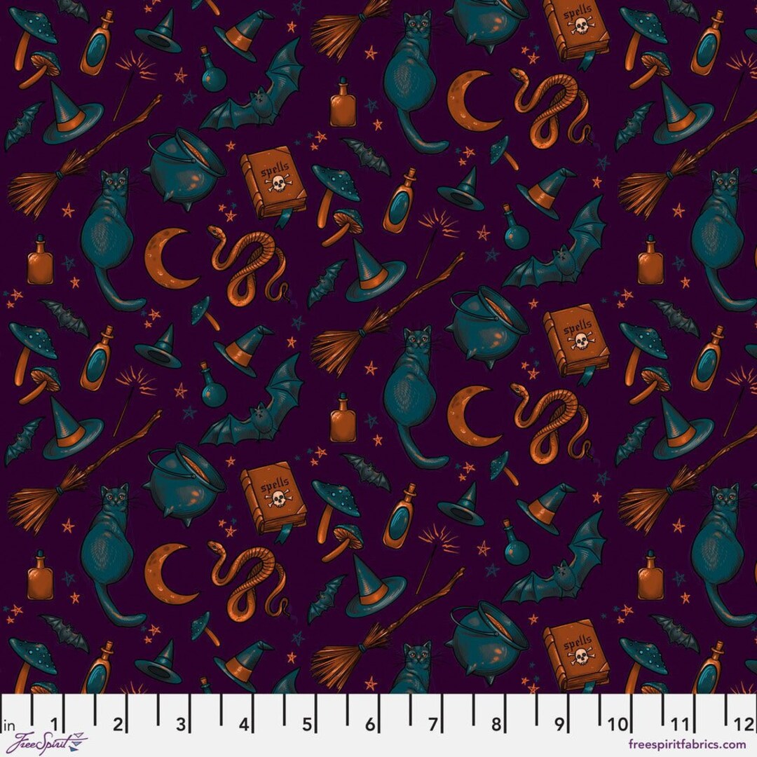 Mystic Moonlight by Rachel Hauer Cottage Halloween PWRH091.PURPLE May ...
