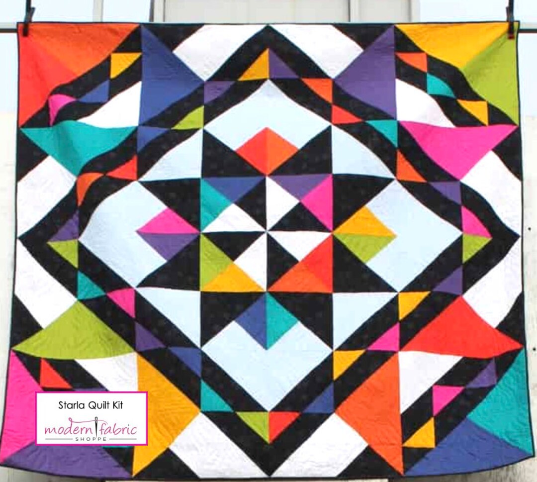Starla Quilt Kit Featuring Free Spirit Solids Charisma Horton Pattern ...