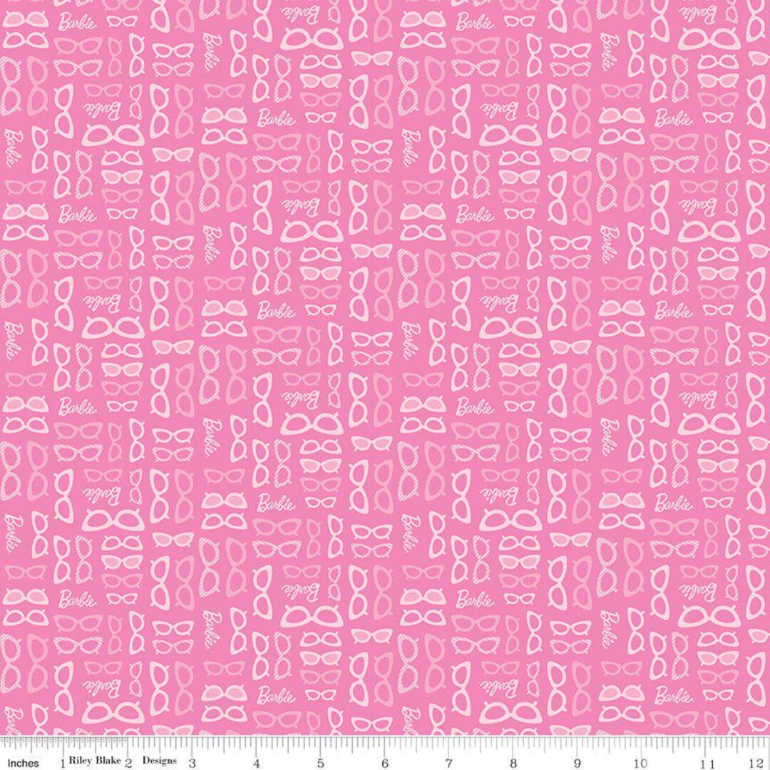 Barbie World by Riley Blake Designs Barbie Glasses C15025-MEDPINK March ...