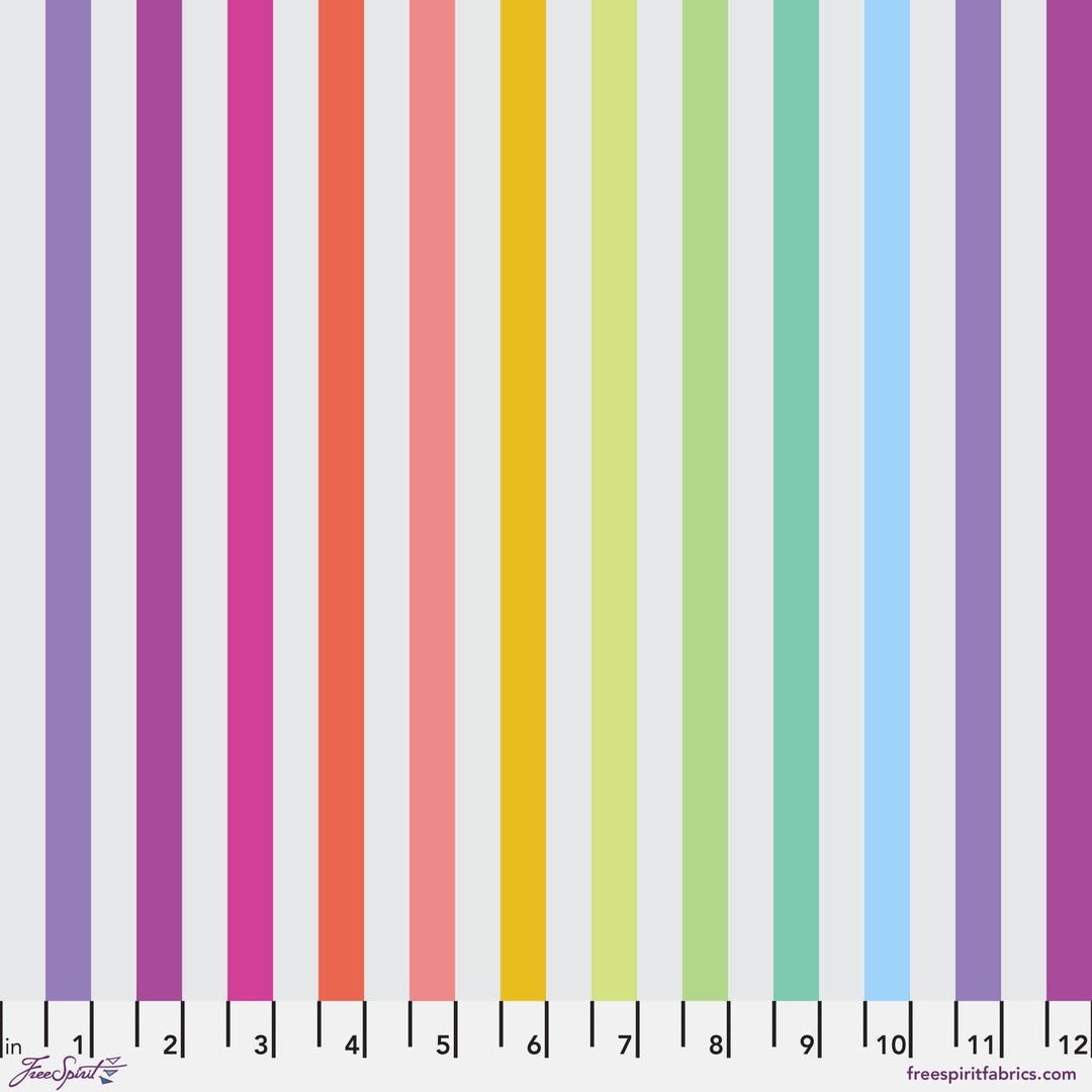 Tula Pink Graywork True Color- Disco Stripe PWTP231.WHISPER- Half Yard ...