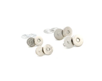 14mm Magnetic Purse Snaps Closures Black Nickel MAGNET - Etsy
