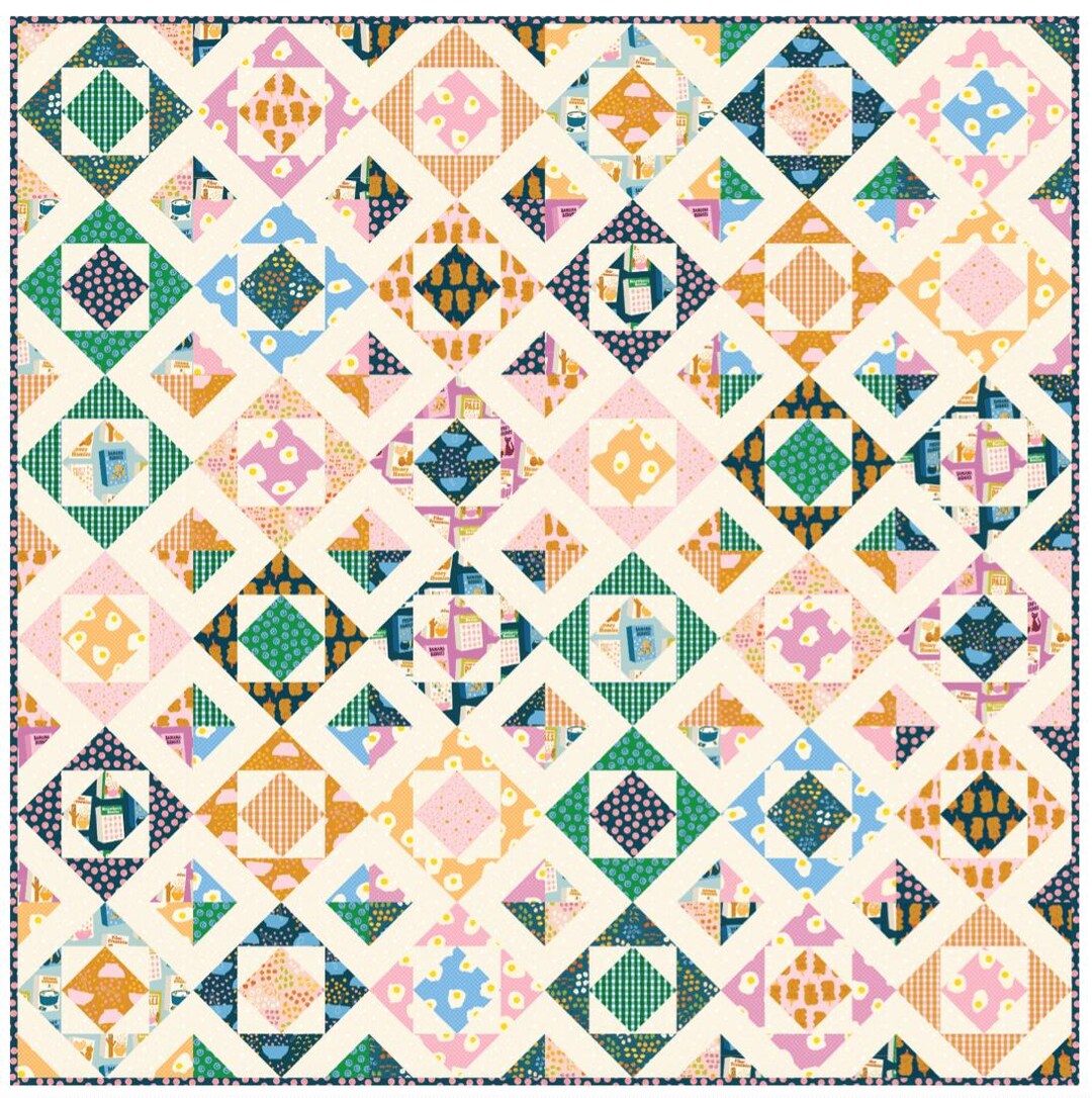 Raw Diamond Quilt Kit Featuring Egg and Friends by Kimberly Kight ...