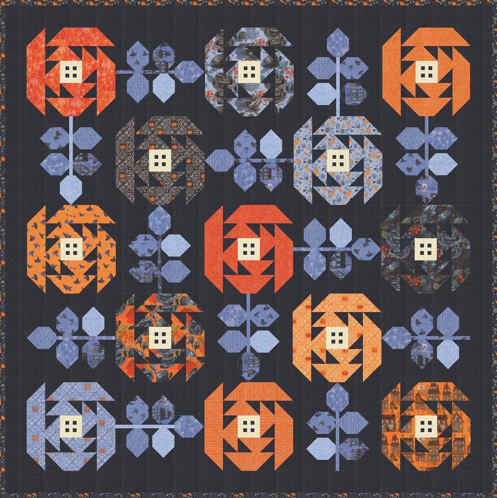 PRE-ORDER Robin Pickens- Pasadena Roses Quilt Kit- Featuring Coven ...