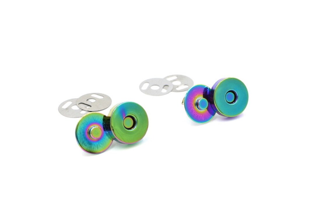 18mm Rainbow Magnetic Snaps/closures for Handbags & Wallets - Set of 2 ...