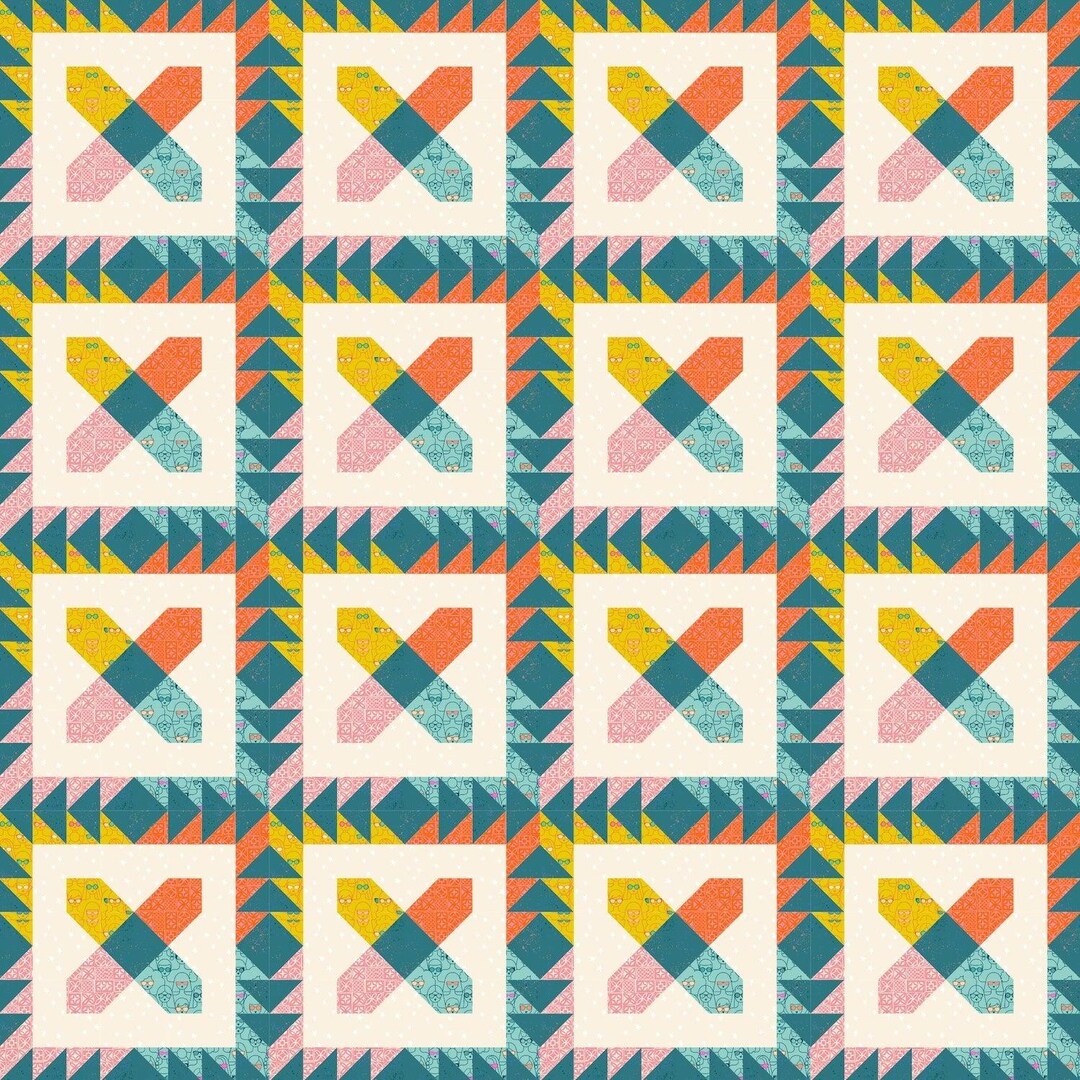 PRE-ORDER Ruby Star Society Collaboration- Crossed Paws Quilt Kit ...