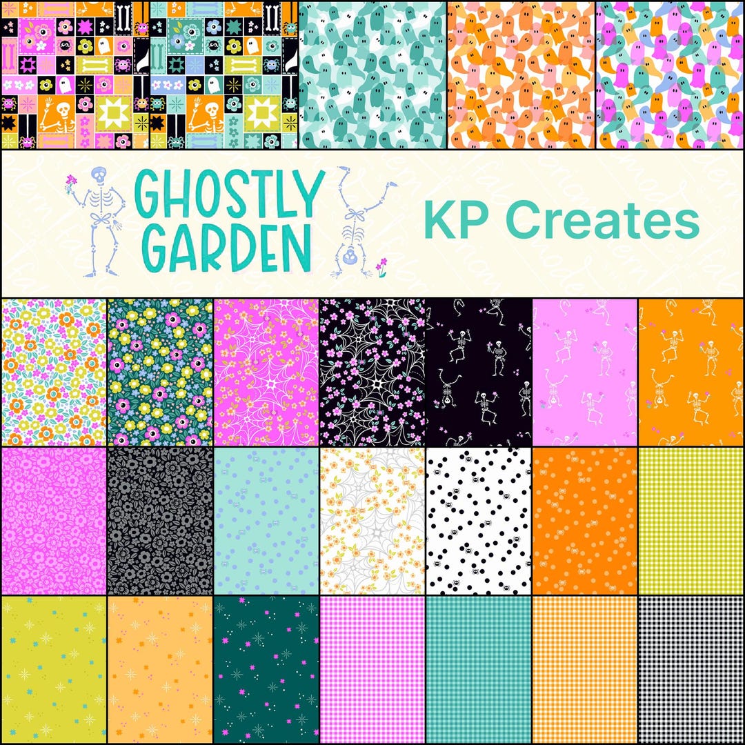 Pre-order Ghostly Garden by KC Creates- Fat Quarter Bundle- March 2026 ...