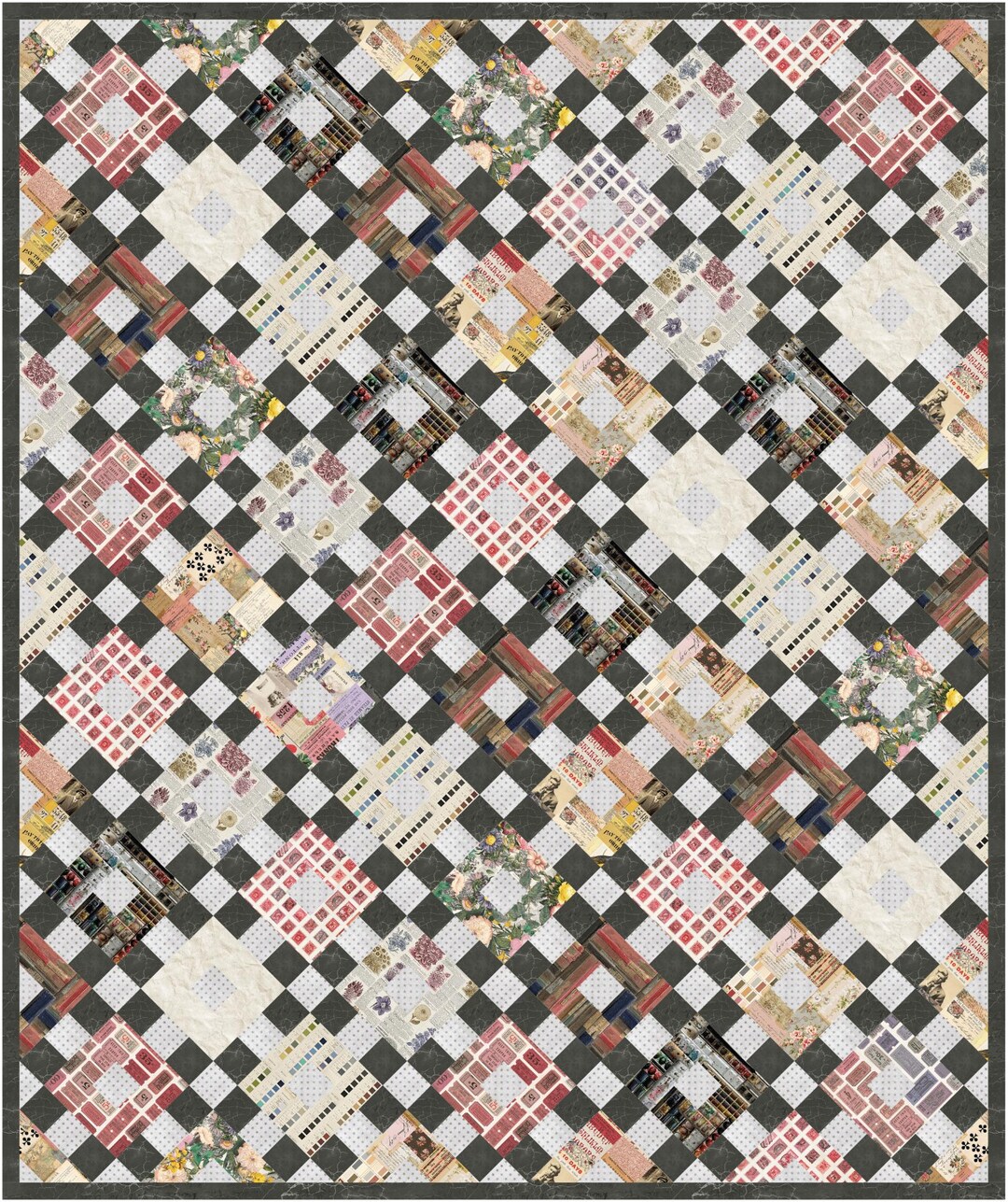 Pre-order the Lydia Quilt-multi Kit Featuring Eclectic Elements- Multi ...