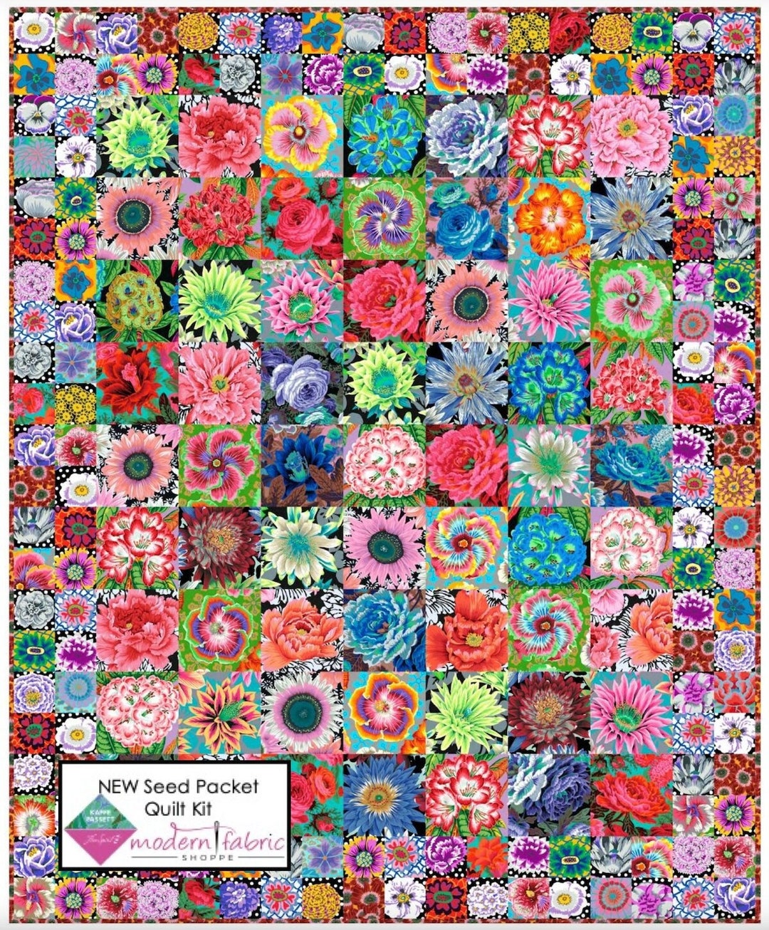 Pre-order Kaffe Fassett NEW Seed Packets Quilt Kit NO - Etsy