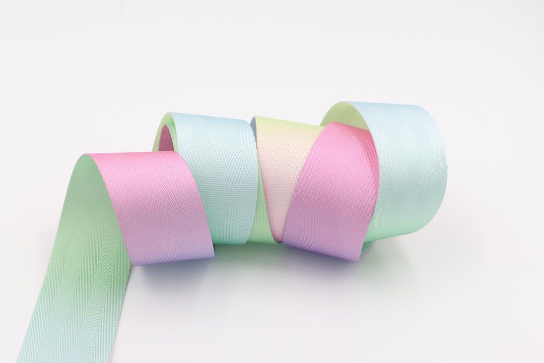 Rainbow Pastel 1 1/2 Inch (38mm)width Nylon Webbing- by the Yard - Etsy