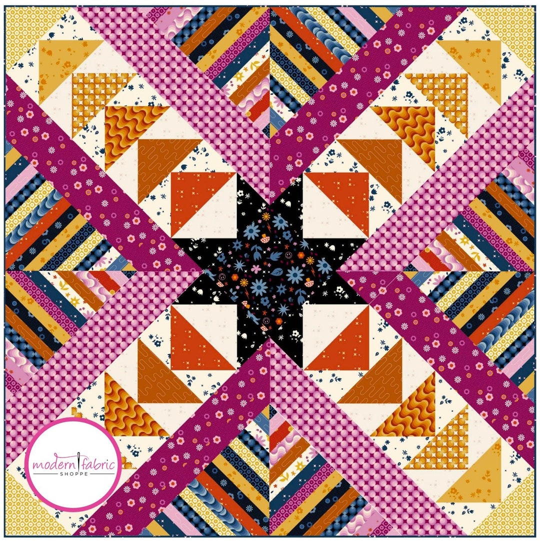 PRE-ORDER Libs Elliott When Sparks Fly Quilt Kit Featuring Birdie June ...