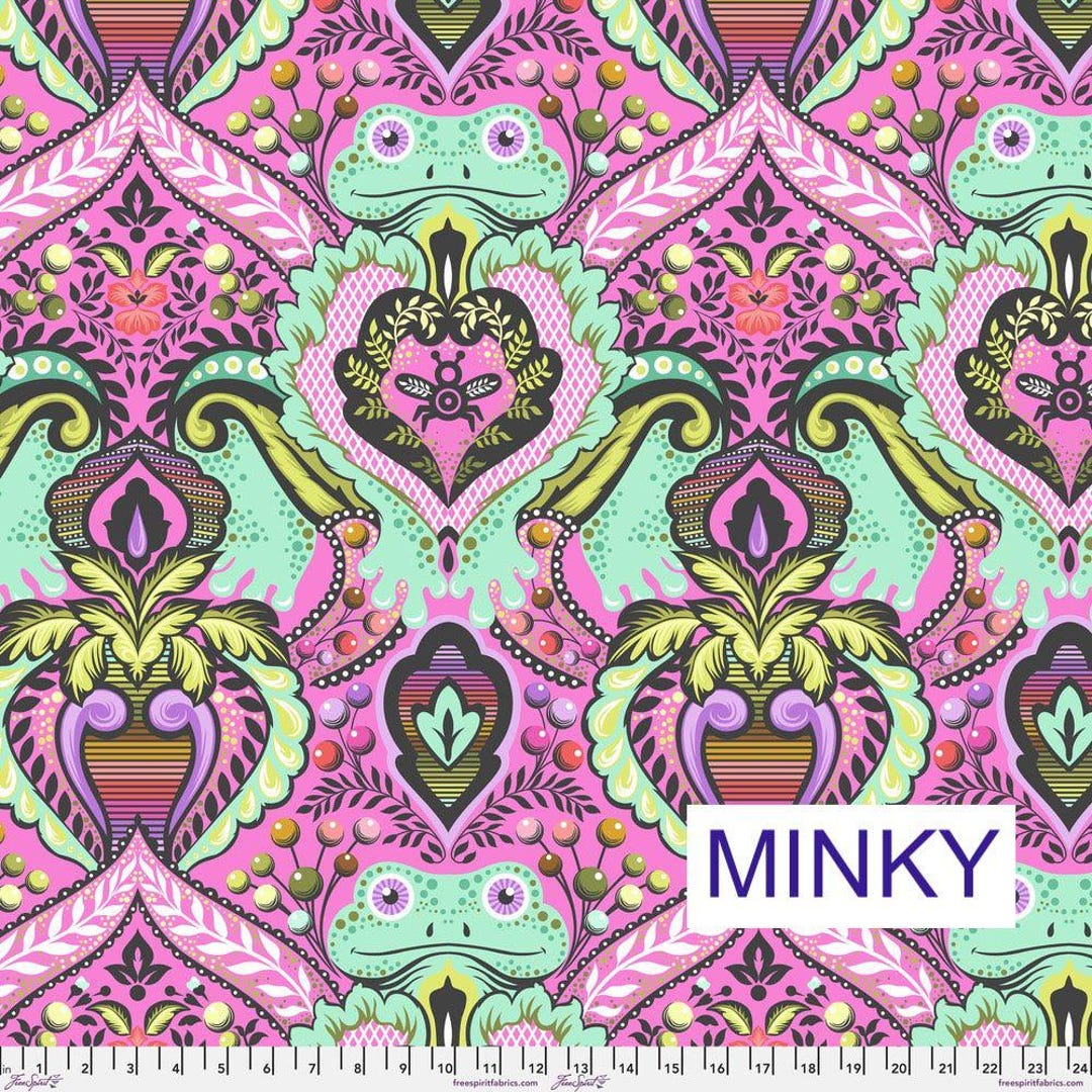 Pre-order Tula Pink Prince Charming Deja Vu- MINKY Frog Prince MKTP012 ...