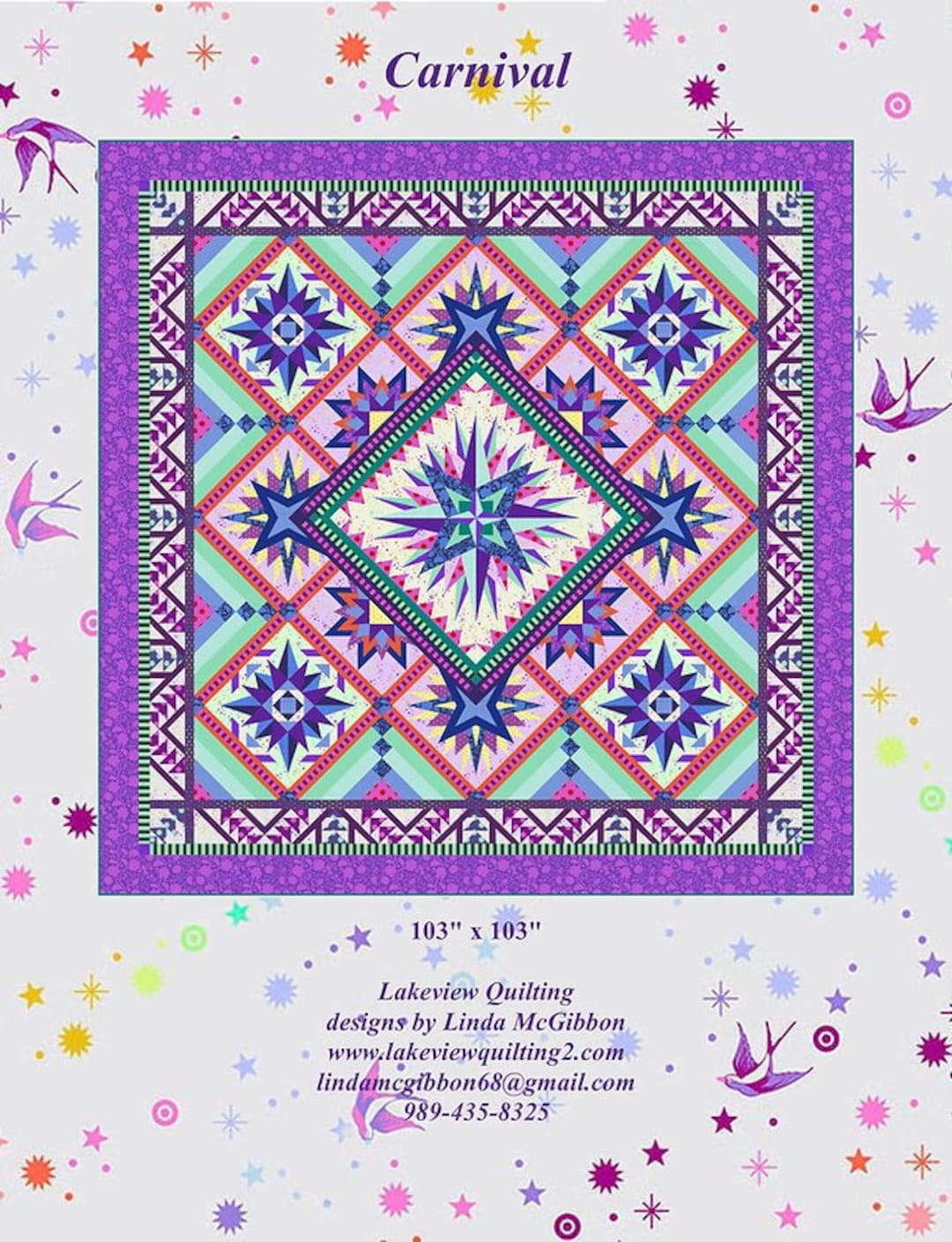 Carnival Quilt Pattern by Linda Mcgibbon Lakeview Quilting - Etsy Carnival Quilt Pattern by Linda Mcgibbon Lakeview Quilting - Etsy