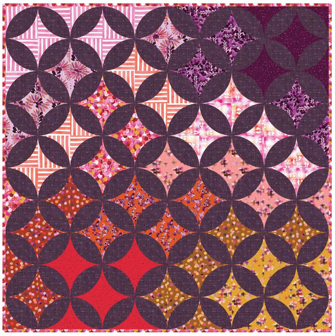 Josephine Kimberling- Shades of Citrus 2.0 Quilt Kit Featuring Painted Garden- June 2025 - Etsy