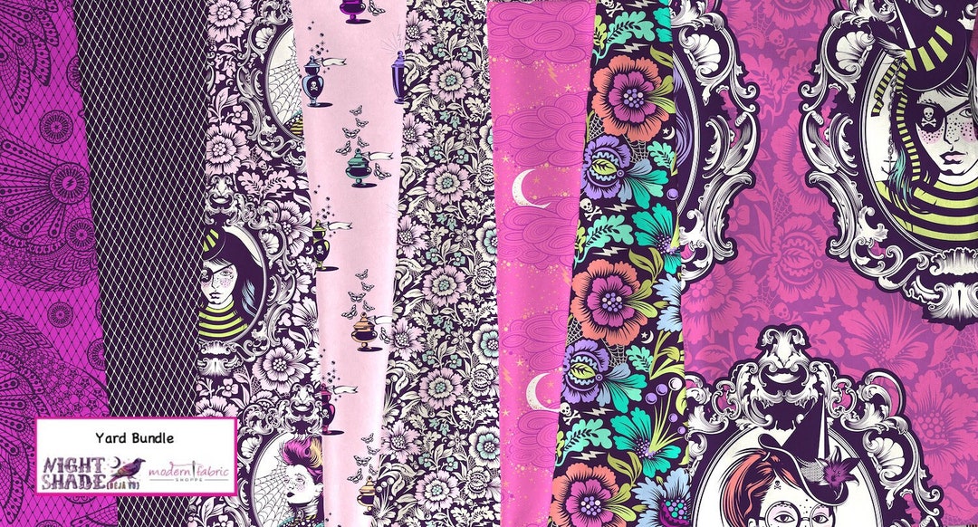 PRE-ORDER Tula Pink Nightshade One Half Yard Bundle JULY - Etsy