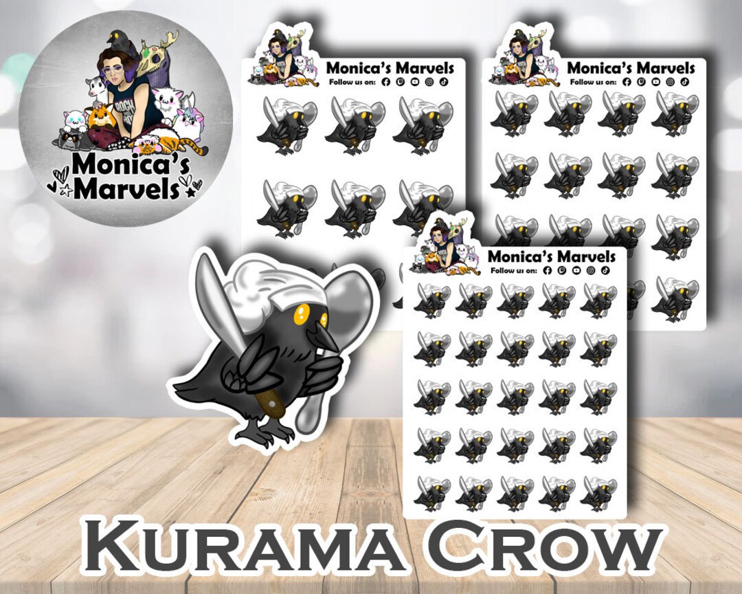 Chibi Kurama the Crow Cooking Printable Planner Stickers - Etsy