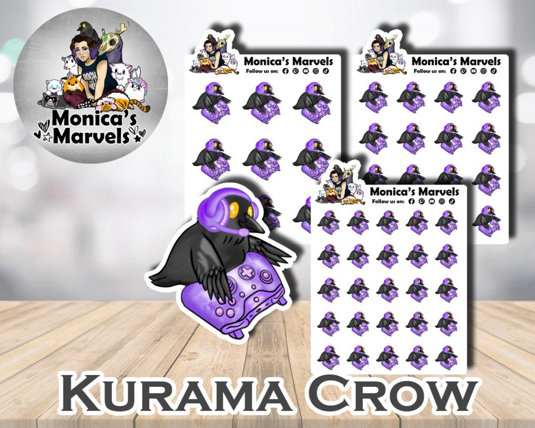 Chibi Kurama the Crow Game on Printable Planner Stickers - Etsy
