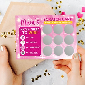 Gifts for Mum, Mums Scratch Card, Mothers Day, Novelty Scratch Card ...