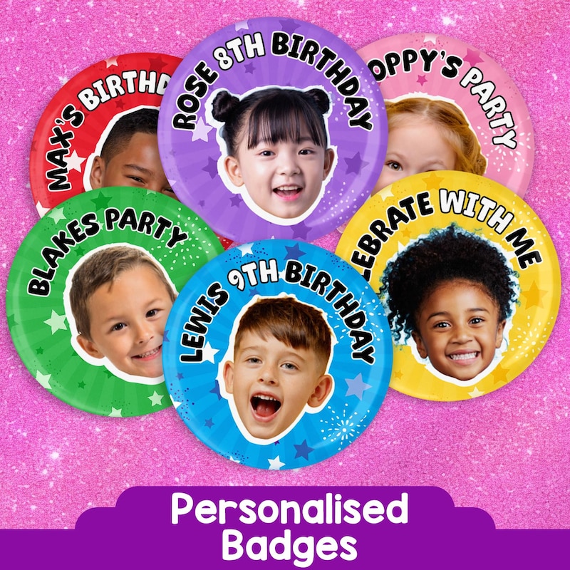 Personalised Face Badges - Etsy UK