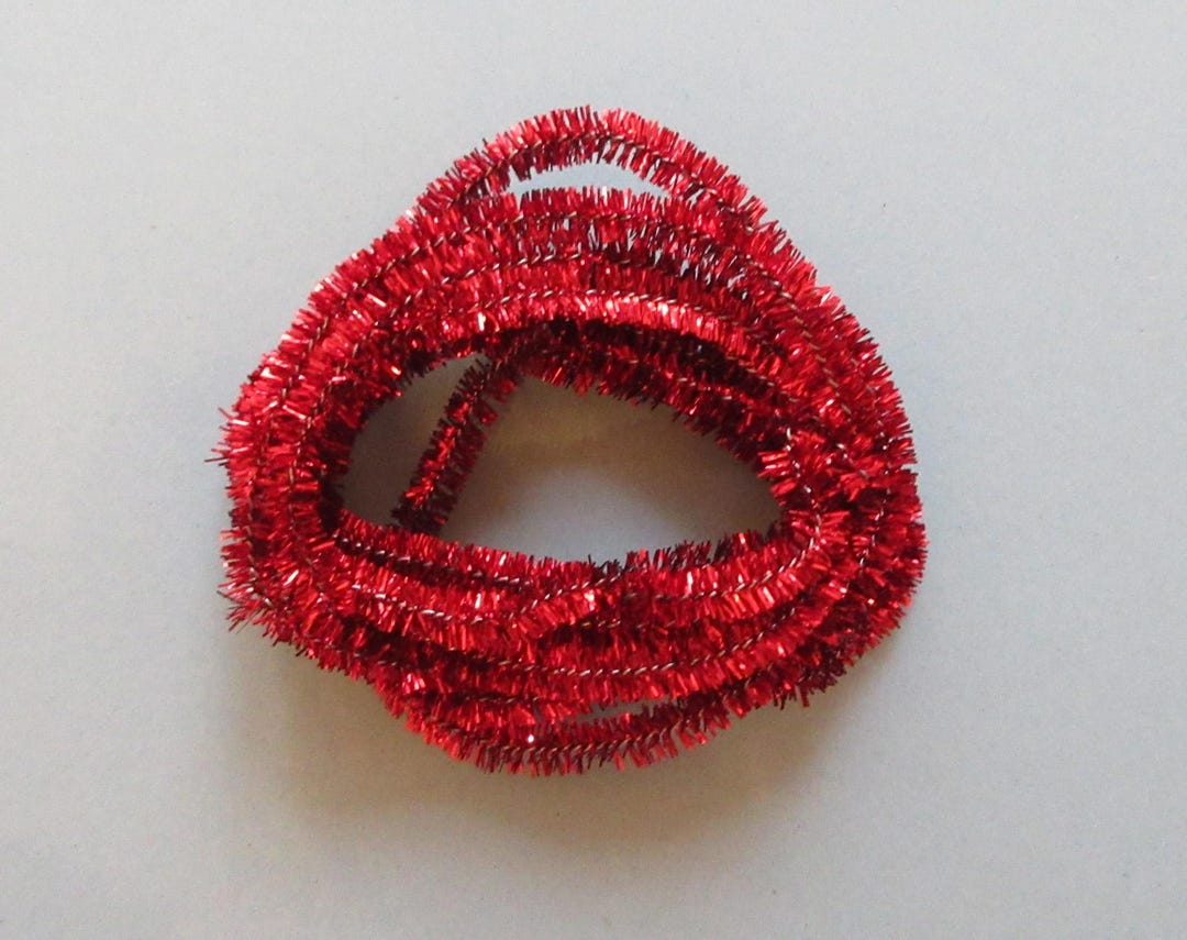 1/12th Scale Dolls' House Miniature - Christmas Tinsel - Red 2 Metre ...