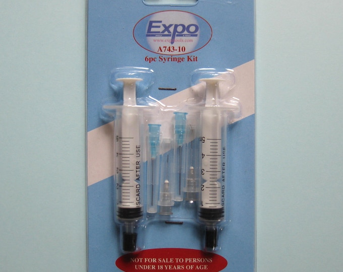 6 Piece Syringe Kit for Application of Adhesive (A74310) - Etsy