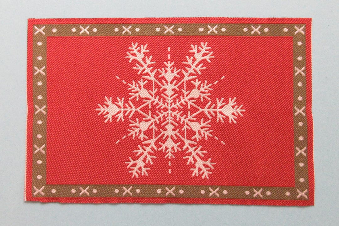 1/12th Scale Dolls' House Miniature - Snowflake Christmas Rug (1092) - Etsy
