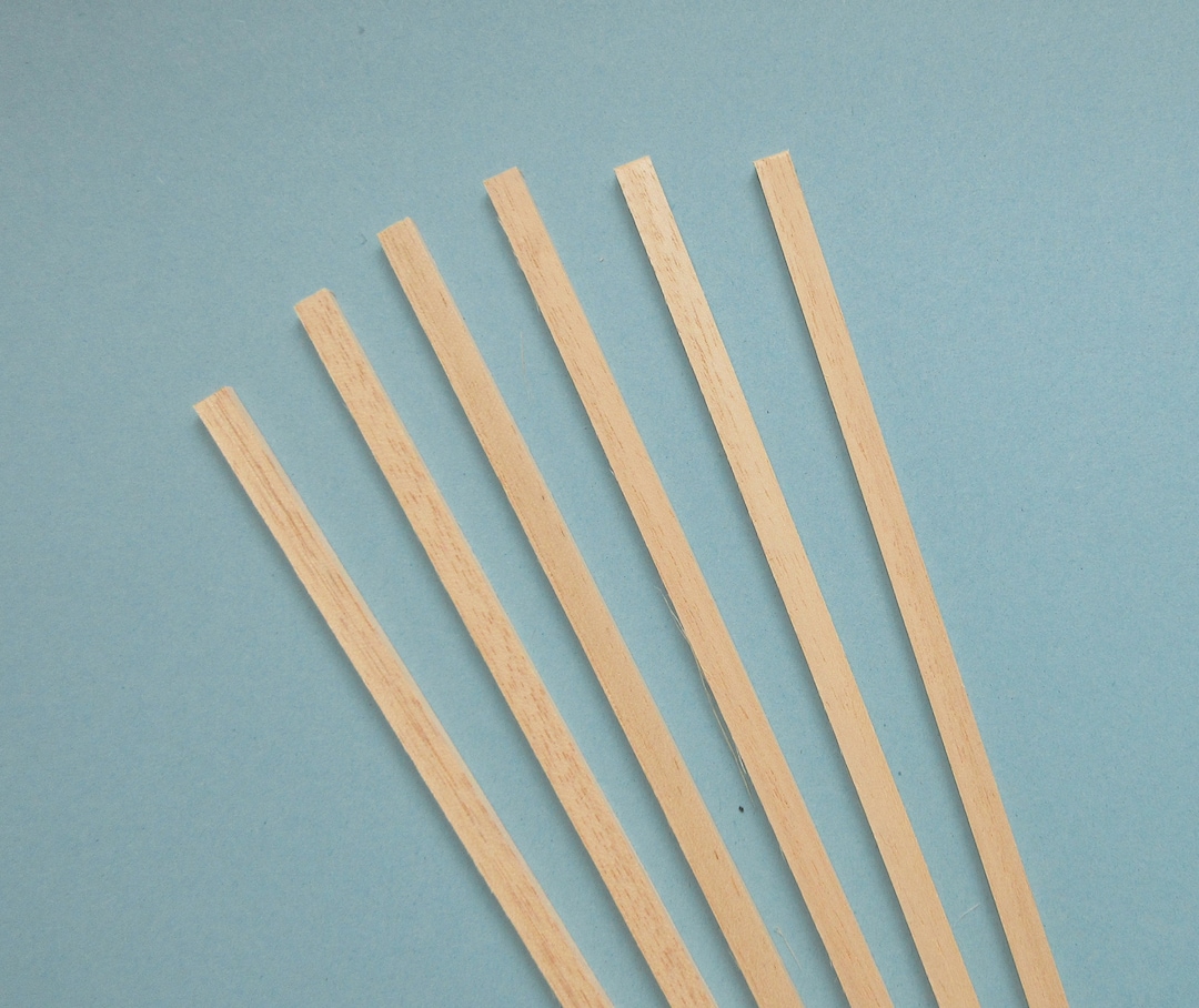 Obeche Craft Wood Strip - 3 X 6 X 300mm - (1/8 X 1/4 X 11 13/16 Inches ...