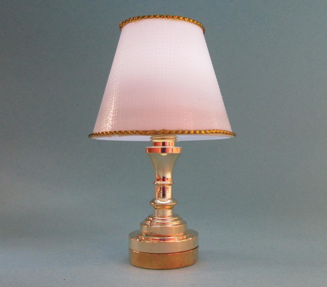 1/12th Scale Dolls' House Lighting - Battery Powered Table Lamp (1511 ...