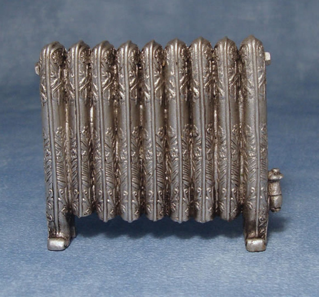 1/12th Scale Dolls' House Cast Iron Effect Radiator - Silver (D2330) - Etsy