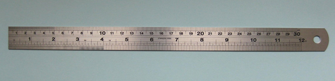 Stainless Steel Ruler 12 / 30cm 74011 | Etsy