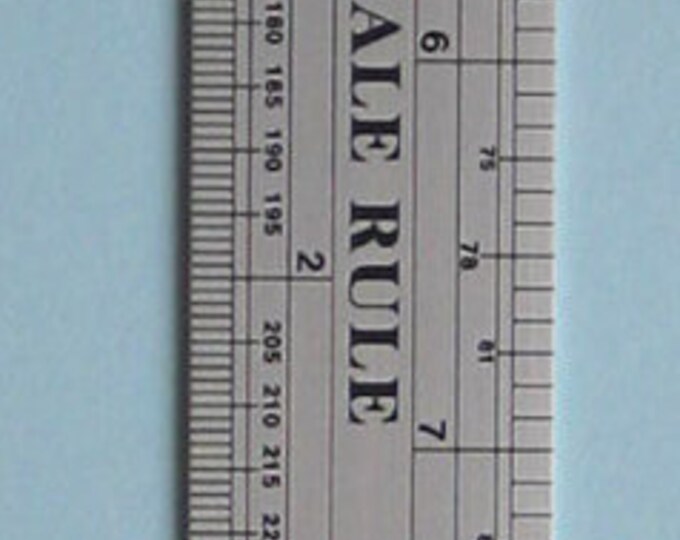 Stainless Steel Dolls House Builders Scale Rule 1/24 74124 - Etsy