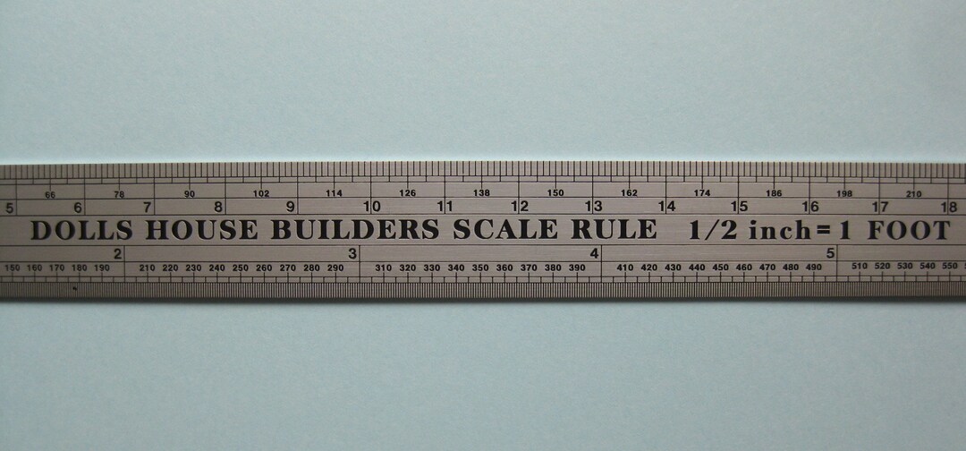 Stainless Steel Dolls House Builders Scale Rule - 1/24 (74124) - Etsy