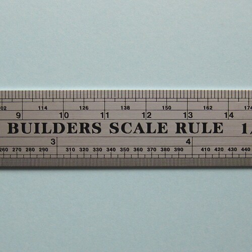 Stainless Steel Dolls House Builders Scale Rule 1/24 74124 - Etsy