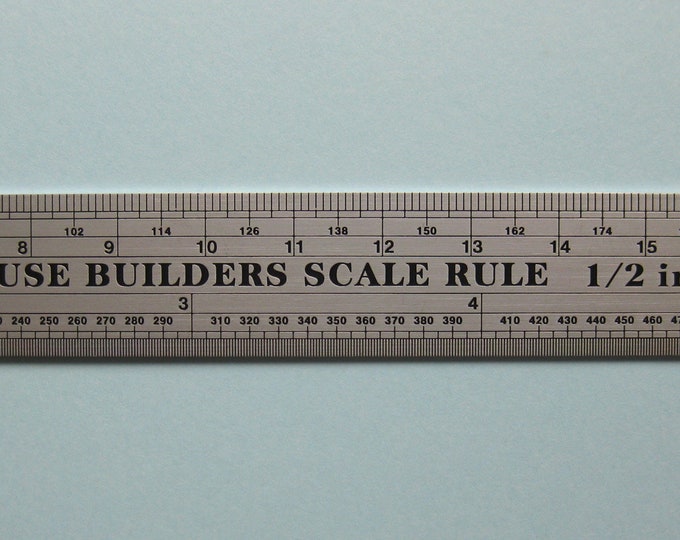 Stainless Steel Dolls House Builders Scale Rule - 1/24 (74124) - Etsy