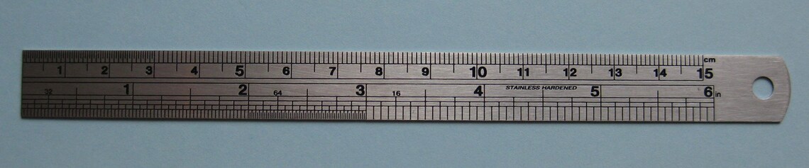 Stainless Steel 6-inch Rule 74010 - Etsy