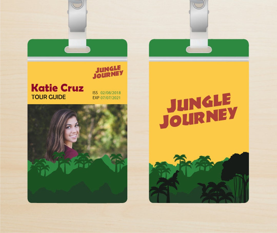 Custom Tour Guide ID Card Dual Sided - Etsy
