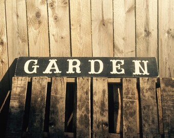 Rustic garden signs | Etsy