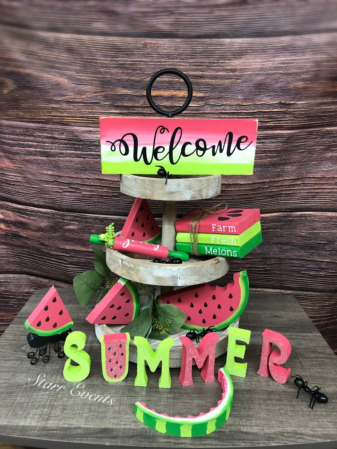Watermelon Tier Tray Decor. Watermelon Cutouts. Welcome Watermelon ...