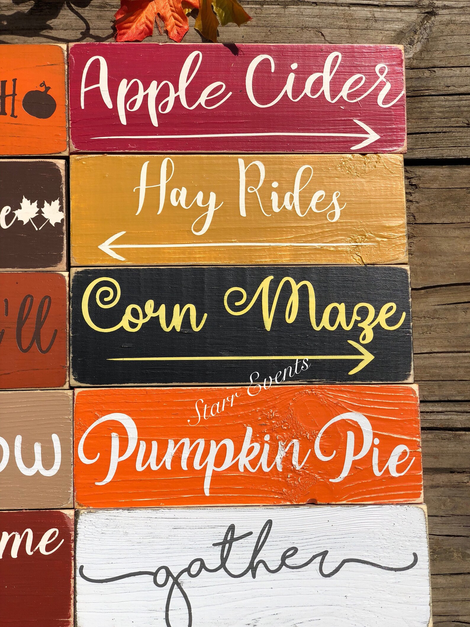 10 Rustic fall signs Rustic fall decorations Rustic fall | Etsy