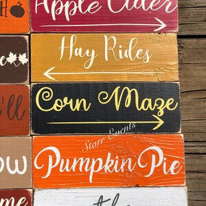 10 Rustic Fall Signs Rustic Fall Decorations Rustic Fall - Etsy