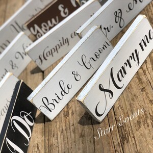 Small Wedding Signs 10" Wedding Decorations Rustic Wedding Decor ...