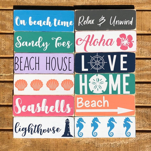 Rustic Beach Signs - Etsy