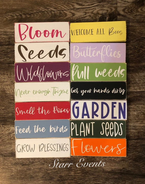 10 Spring Sign Spring Decorations. Signs for Spring. - Etsy