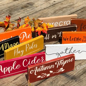 10 Rustic fall signs Rustic fall decorations Rustic fall | Etsy