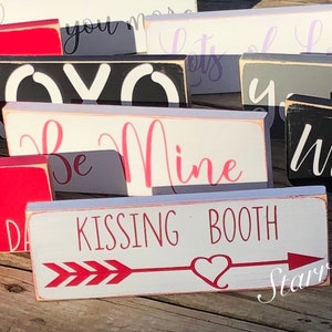 10" Rustic Valentines Day Signs Valentines Day Decorations Rustic ...