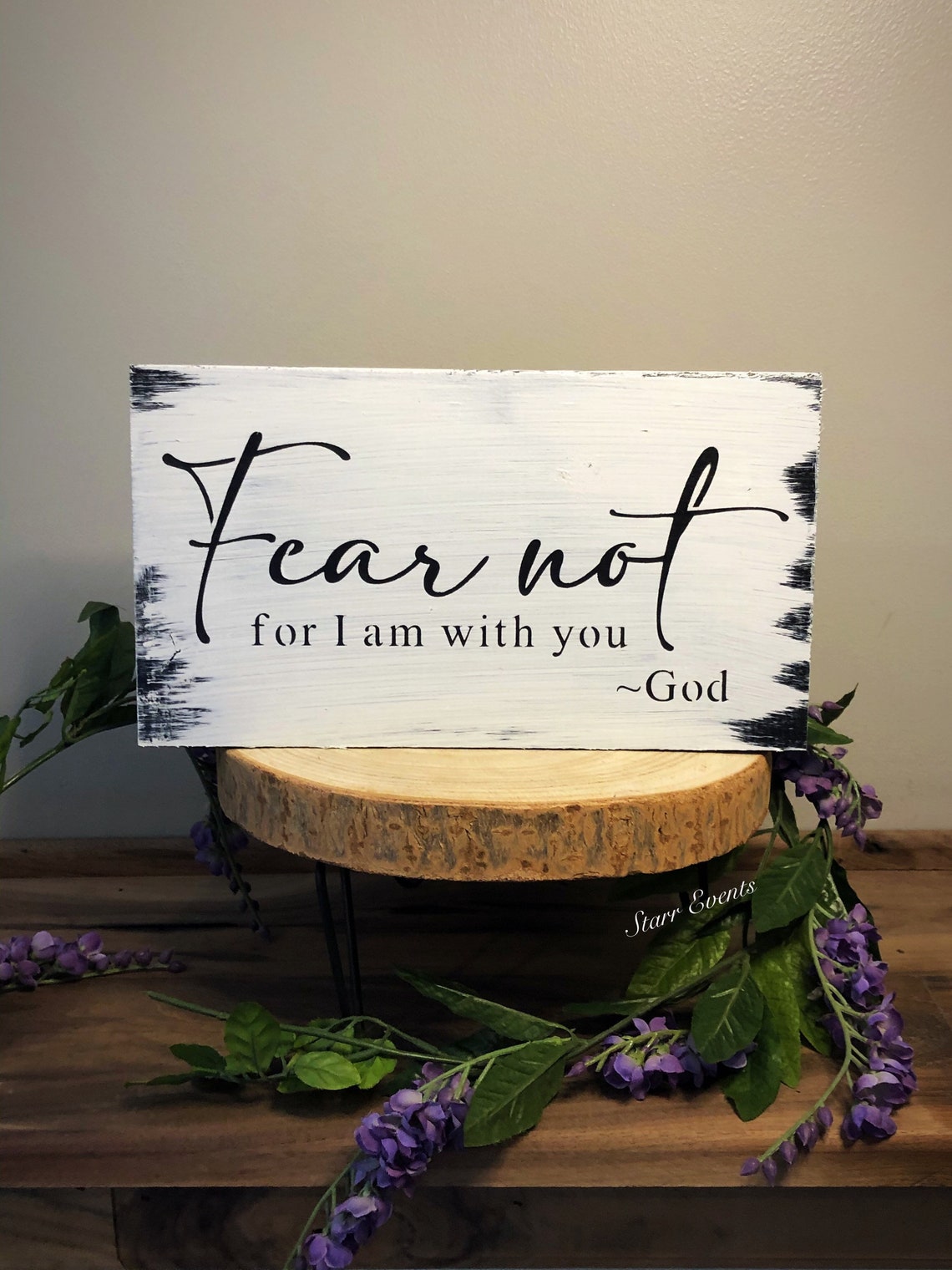 Fear Not for I Am With You Sign Fear Not Wall Art. Christian Wall Decor ...
